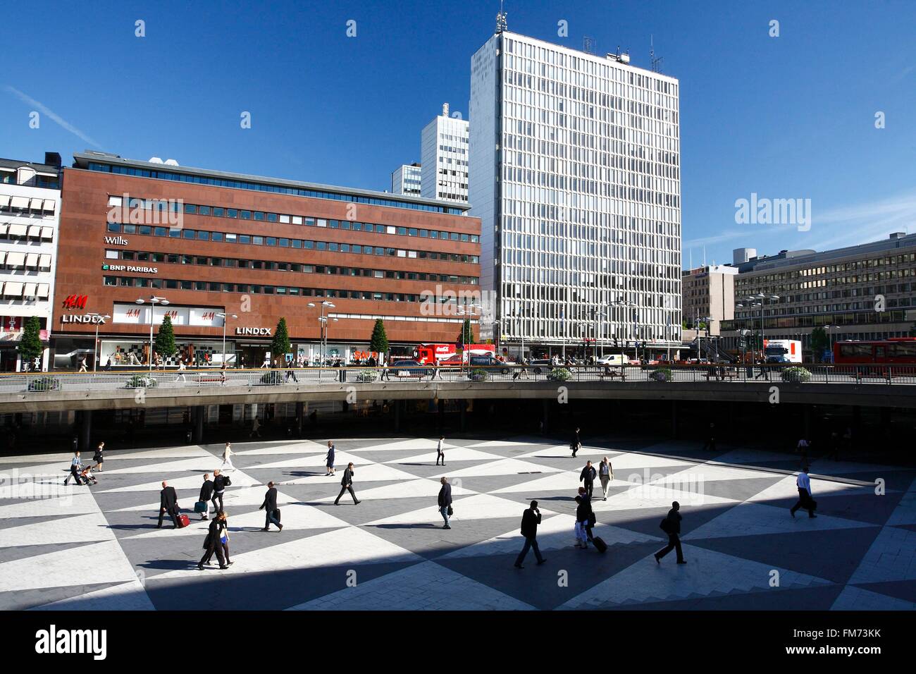 Sweden, Stockholm, Sergel square (Sergels torg) in the Norrmalm ...