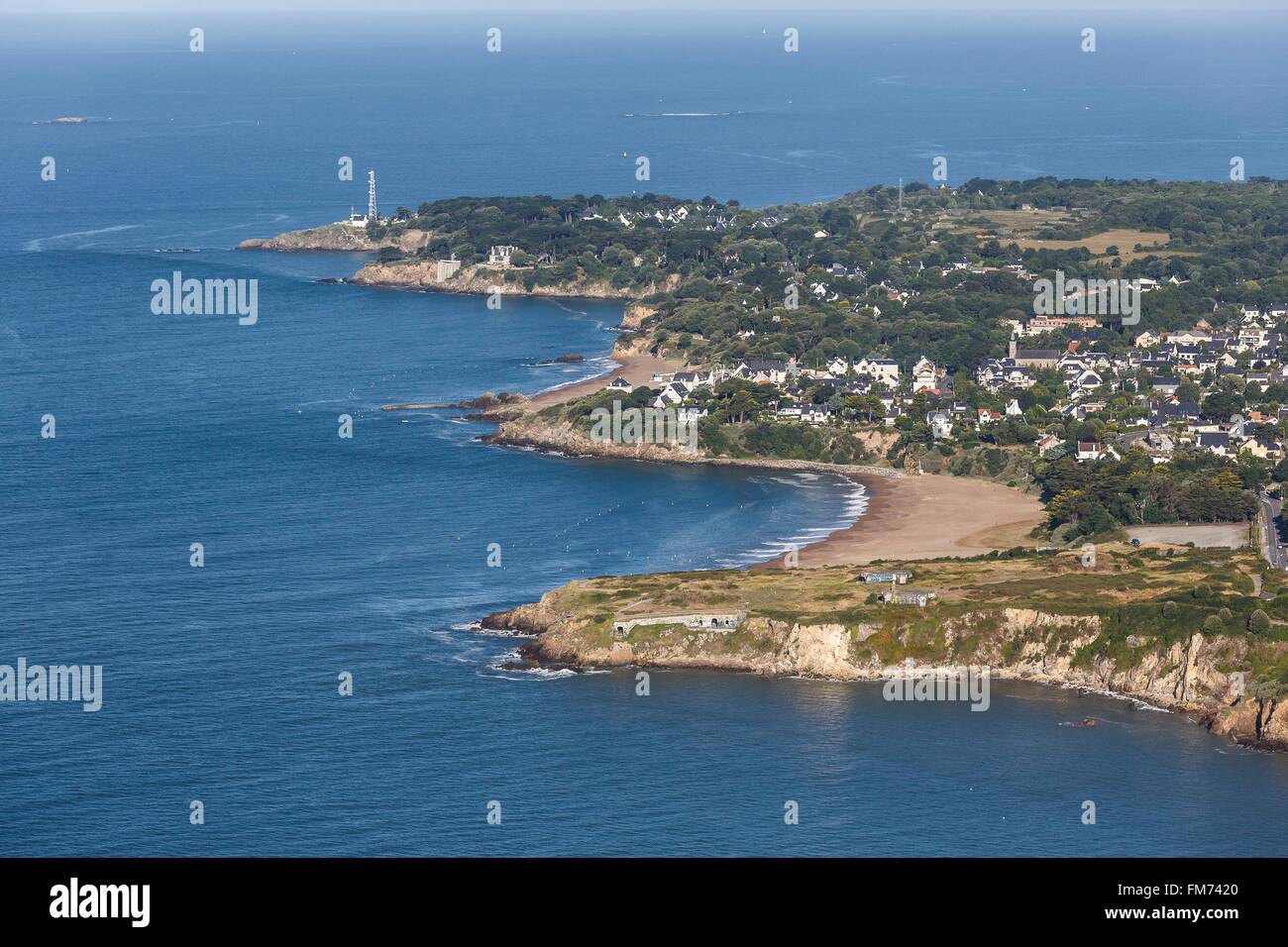 France, Loire Atlantique, Saint Nazaire, pointe de l'Eve, la Courance ...