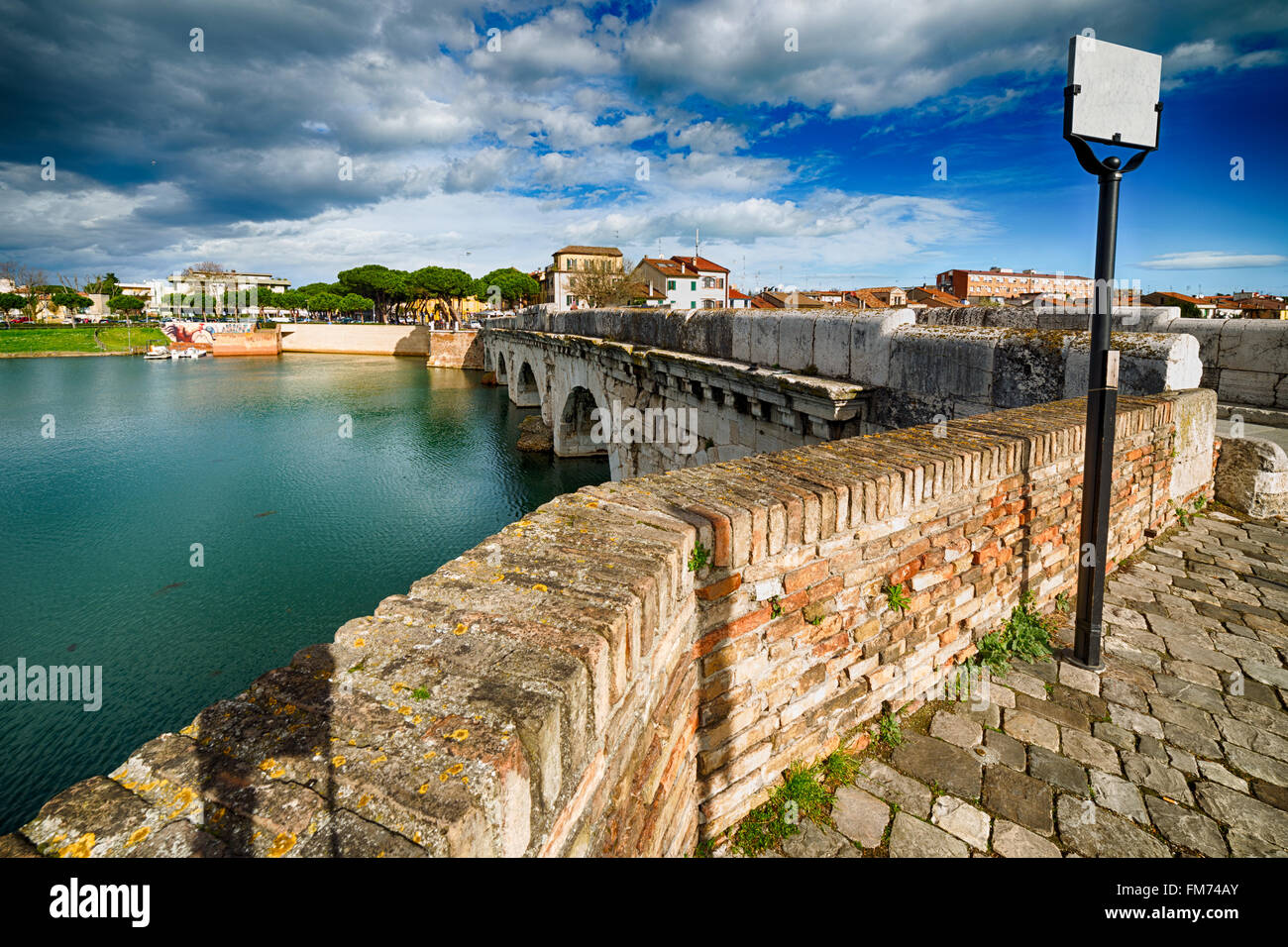 Tiberius Bridge in Rimini, one of the most solid architectural ...