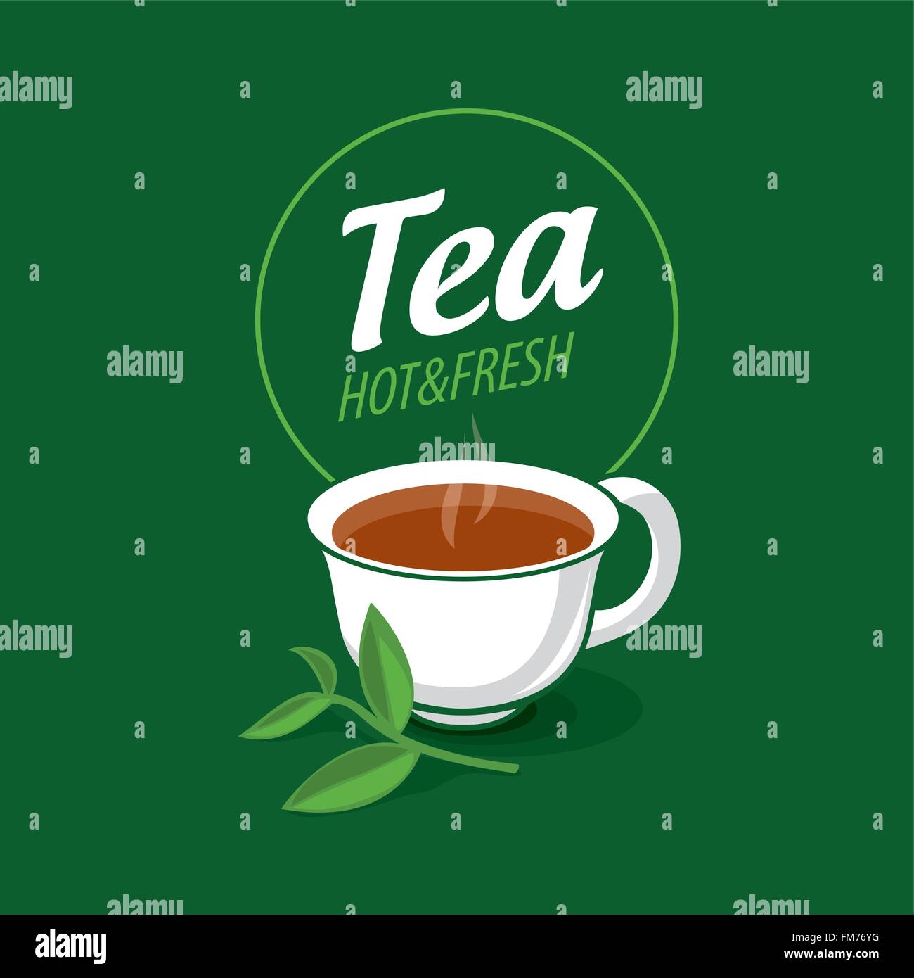 vector logo tea Stock Vector Image & Art - Alamy