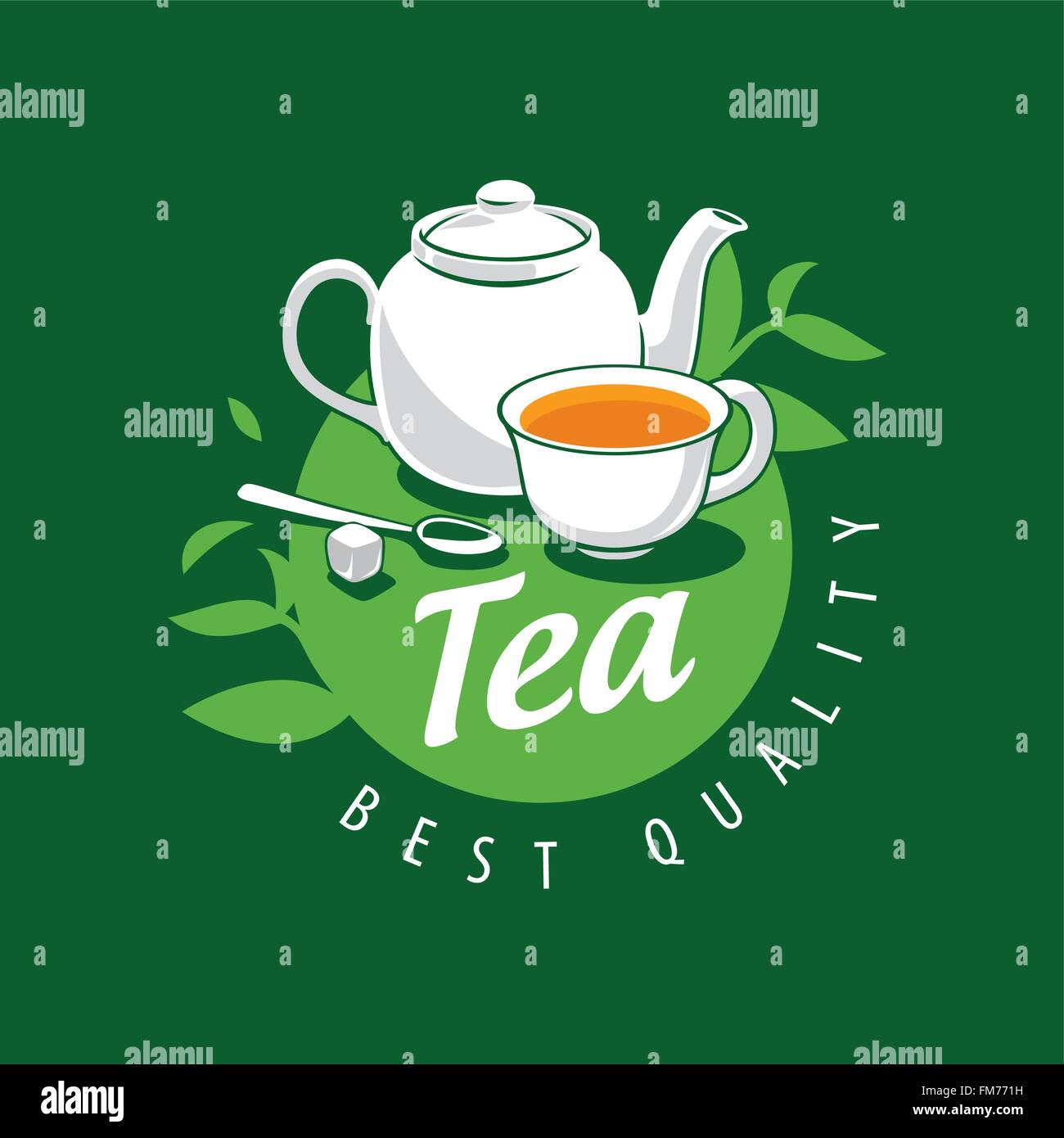 vector logo tea Stock Vector Image & Art - Alamy