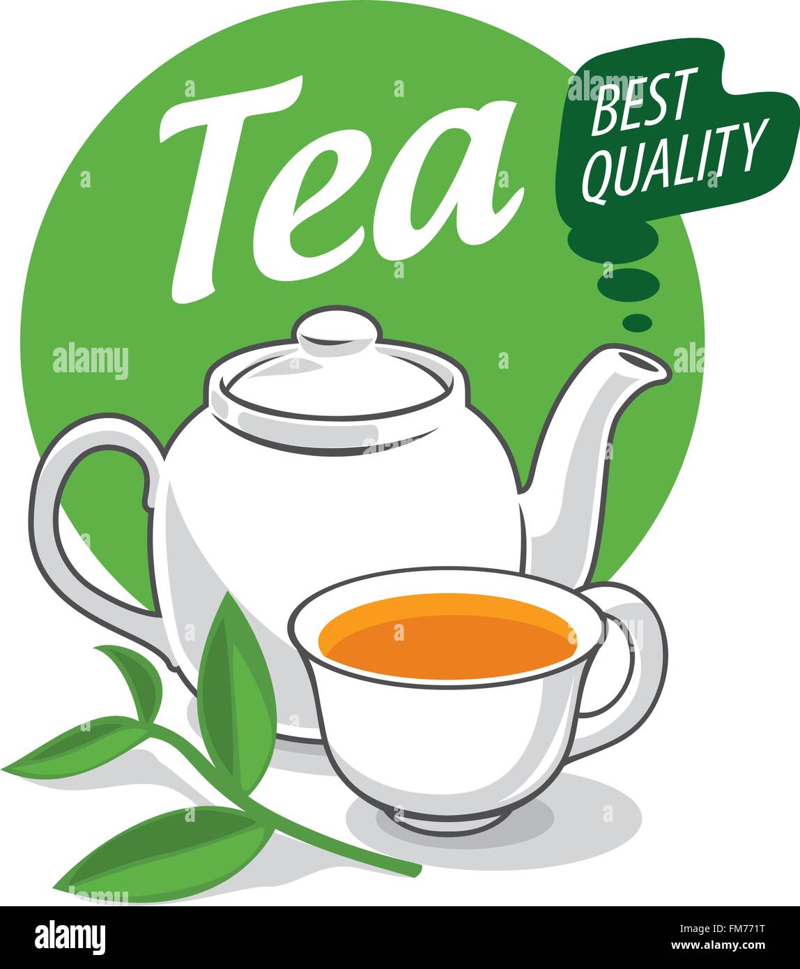 vector logo tea Stock Vector Image & Art - Alamy