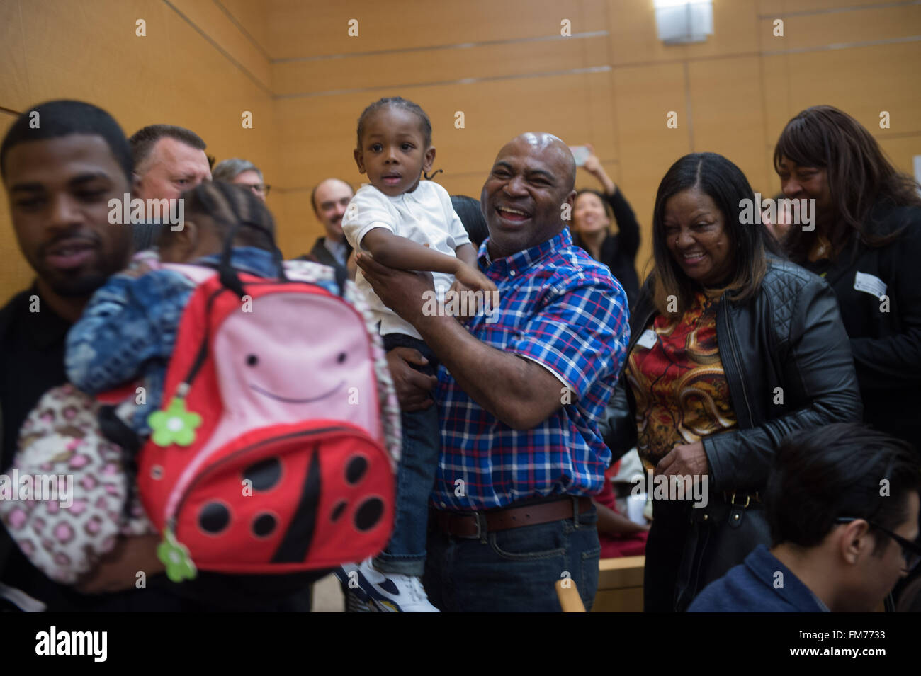 New York, NY, USA. 10th Mar, 2016. ANDRE HATCHETT holds his great ...