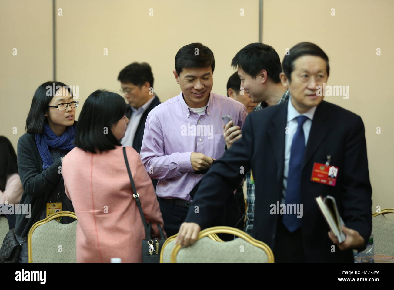 Beijing, China. 11th Mar, 2016. Li Yanhong, a member of the 12th National Committee of the ...