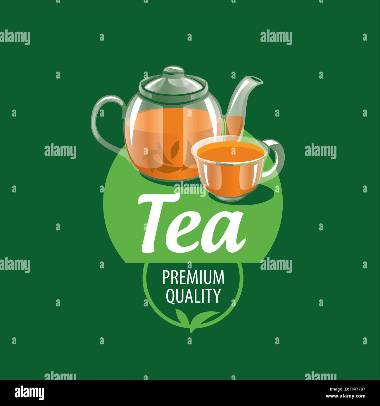 vector logo tea Stock Vector Image & Art - Alamy