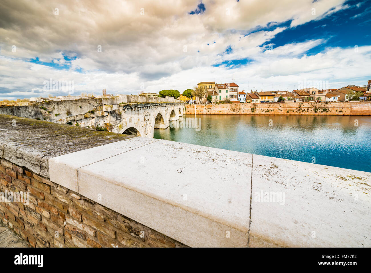 Tiberius Bridge in Rimini, one of the most solid architectural ...