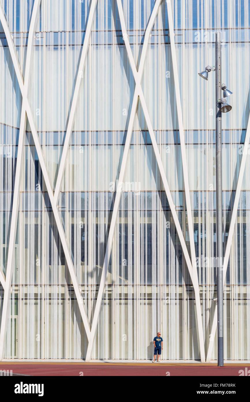 Spain, Catalonia, Barcelona, Zona Forum, Telefonica Tower (Torre ...