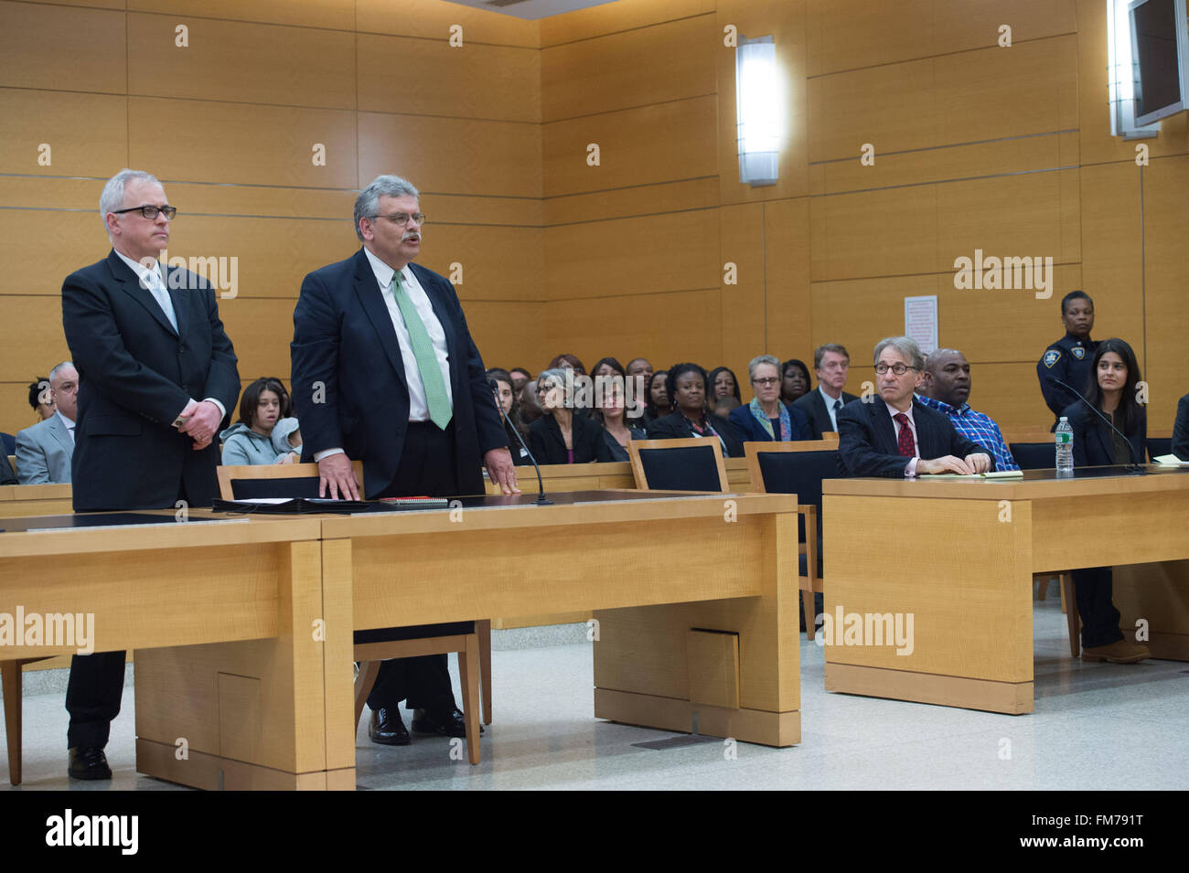 New York, NY, USA. 10th Mar, 2016. Attorney MARK HALE, second from the ...