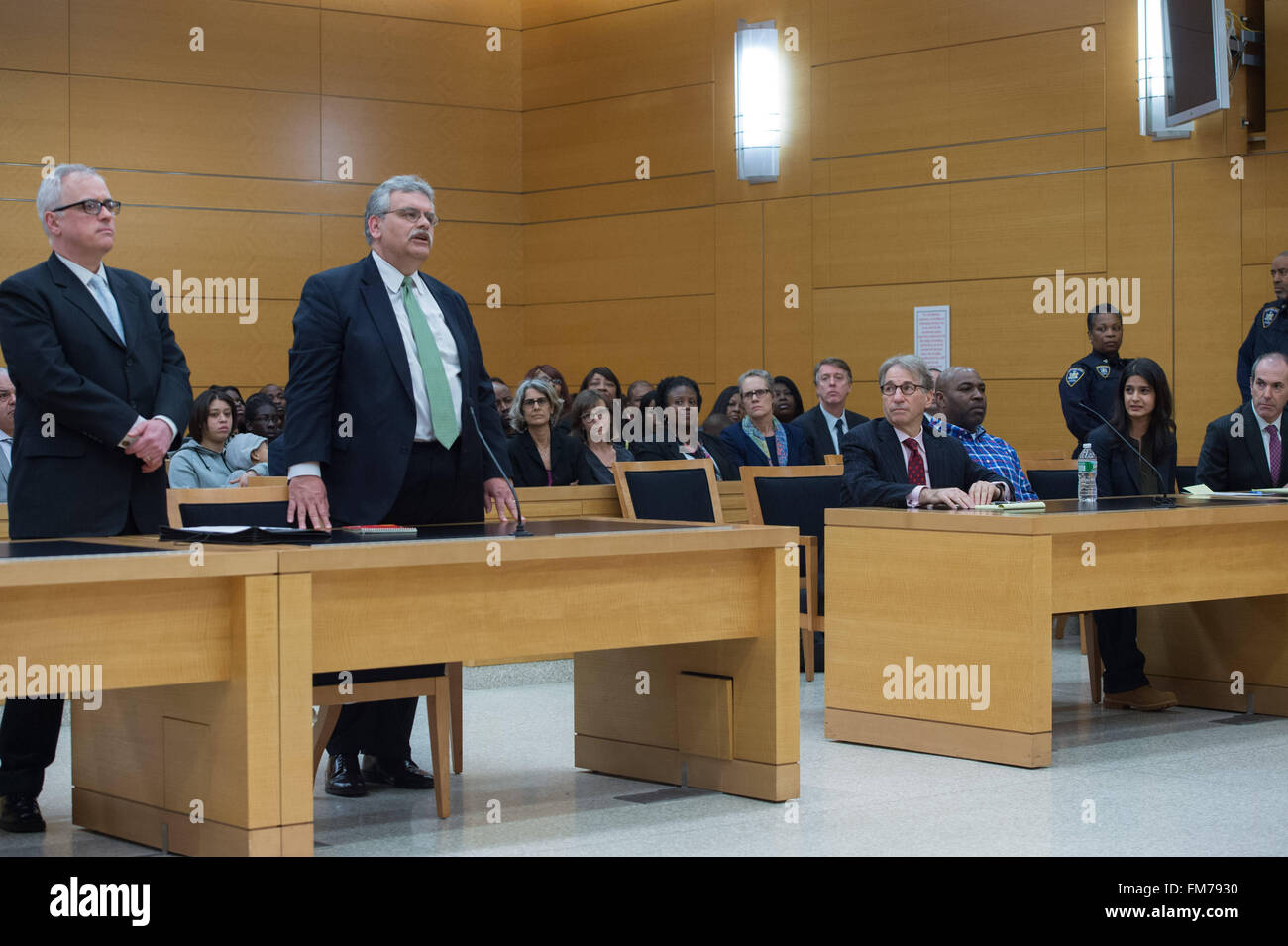 New York, NY, USA. 10th Mar, 2016. Attorney MARK HALE, second from the ...
