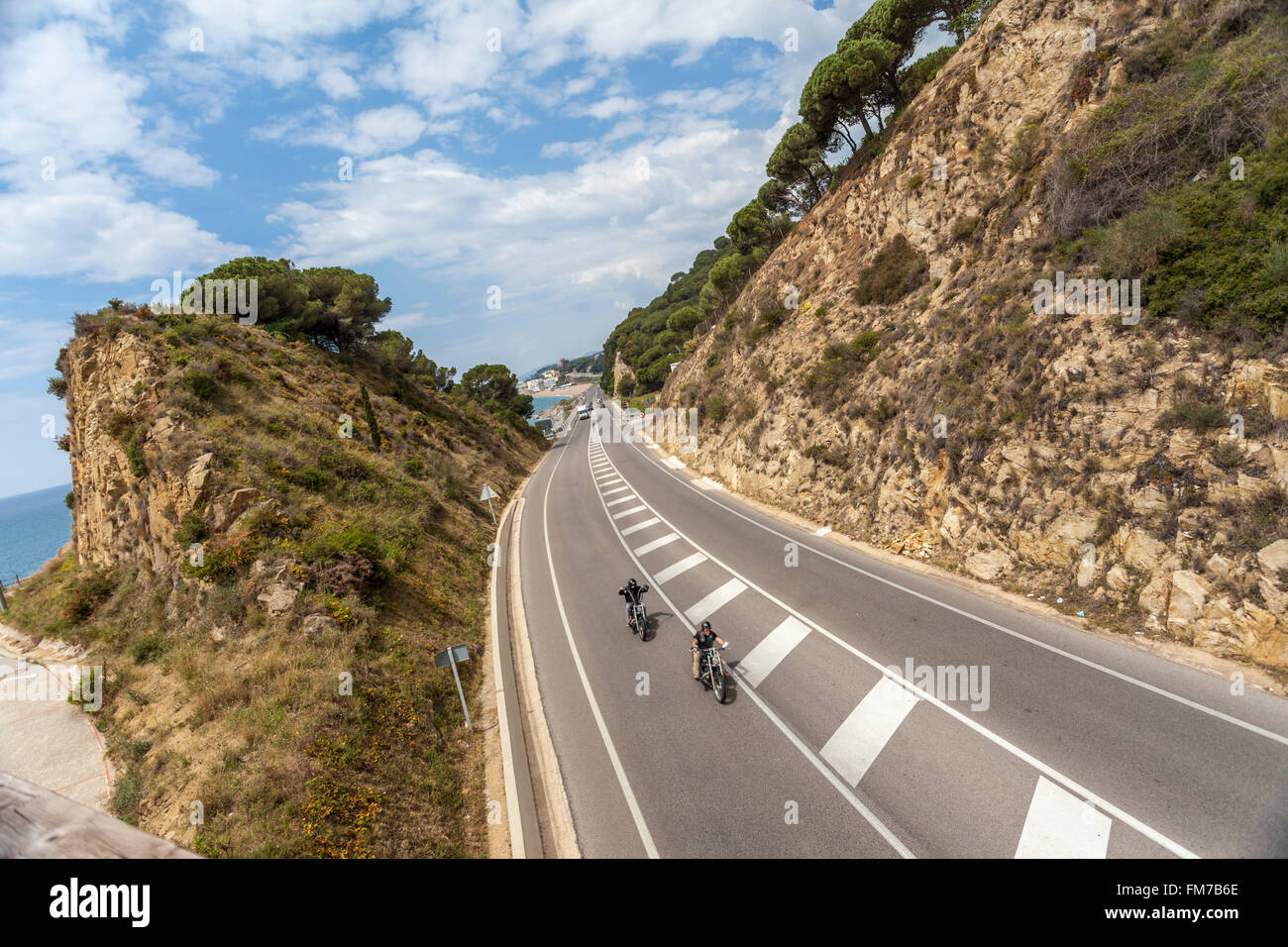 Road to Calella,Catalonia,Spain Stock Photo - Alamy