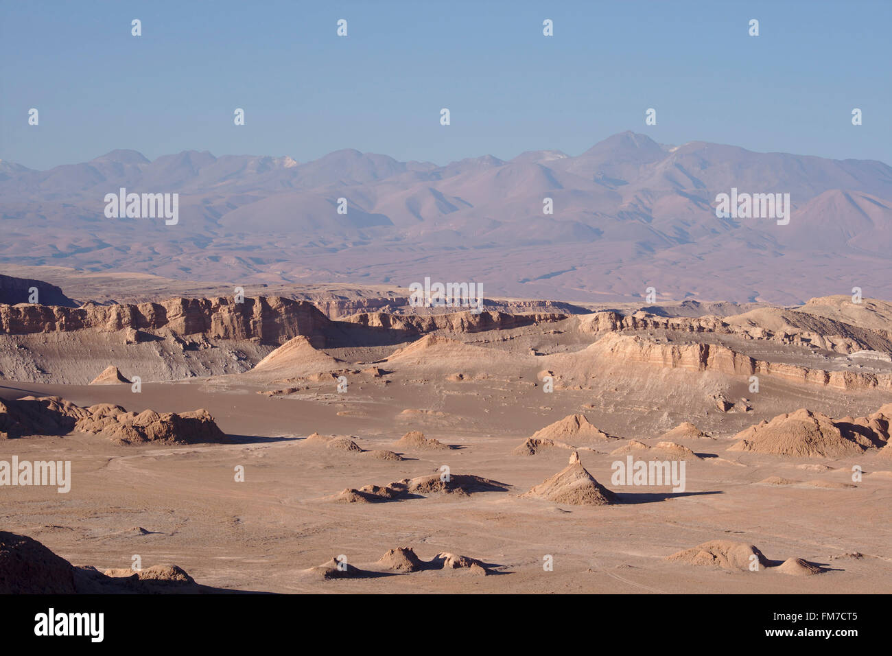 Valle de la Luna, Atacama Desert, salt dome tectonics, Chile Stock ...