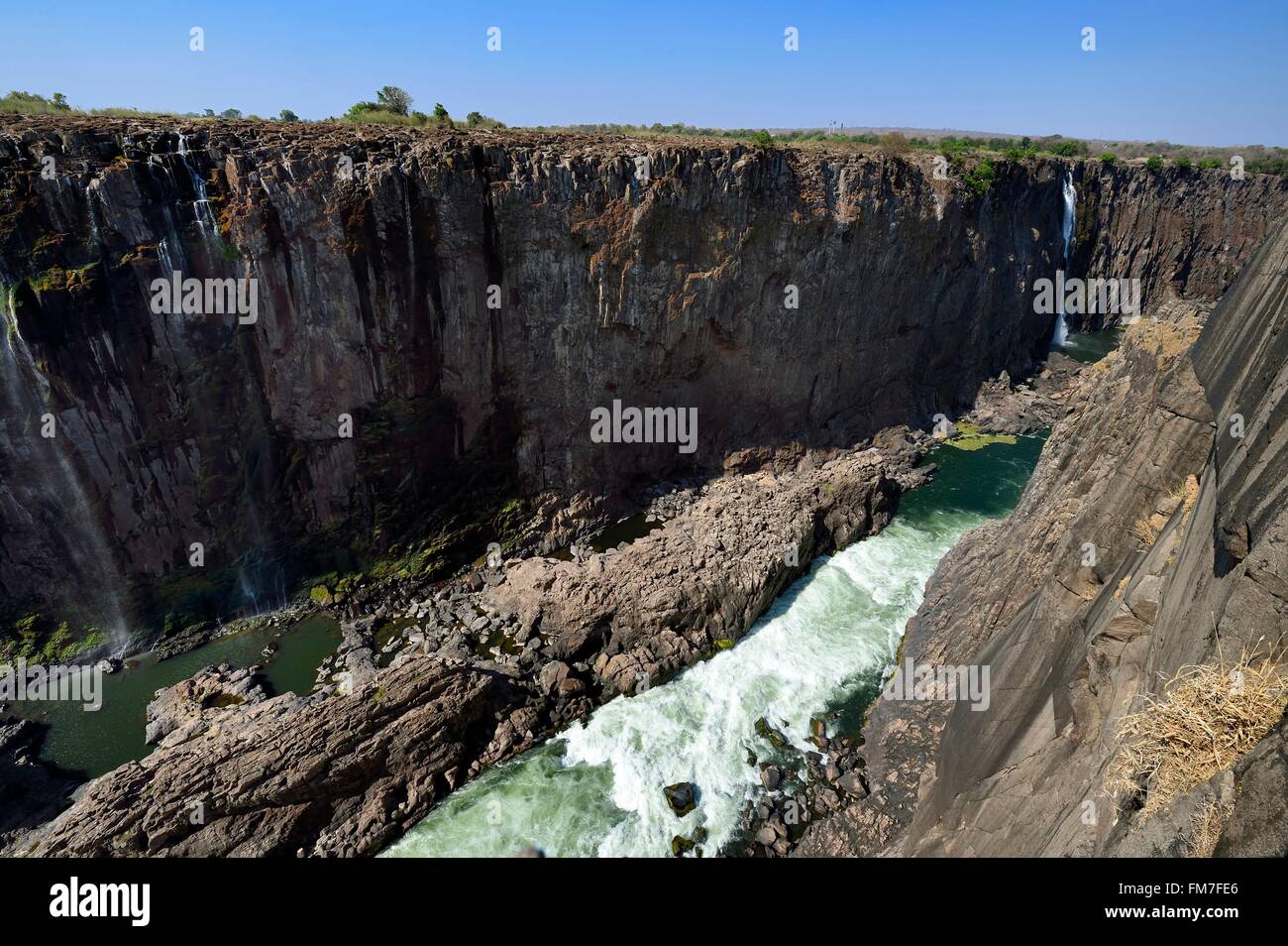 Zimbabwe, Matabeleland North Province, Zambesi River, the Victoria ...