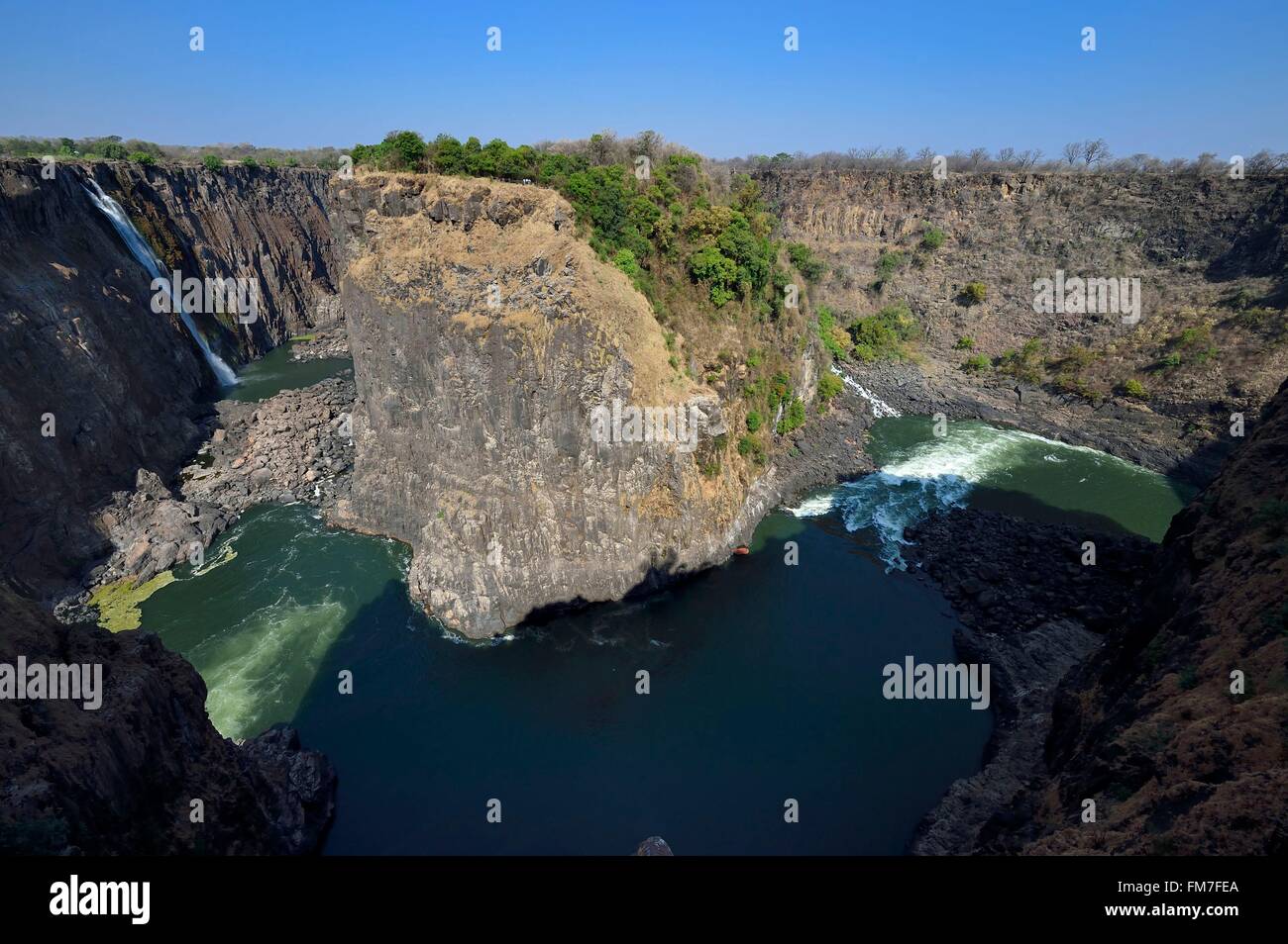 Zimbabwe, Matabeleland North Province, Zambesi River, the Victoria ...