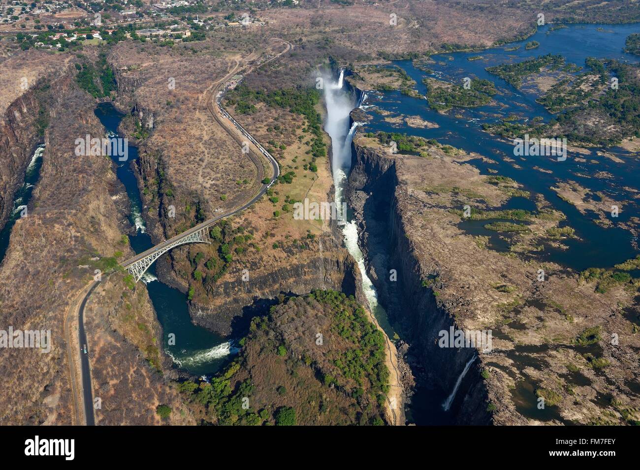 Zimbabwe, Matabeleland North Province, Zambesi River, the Victoria ...