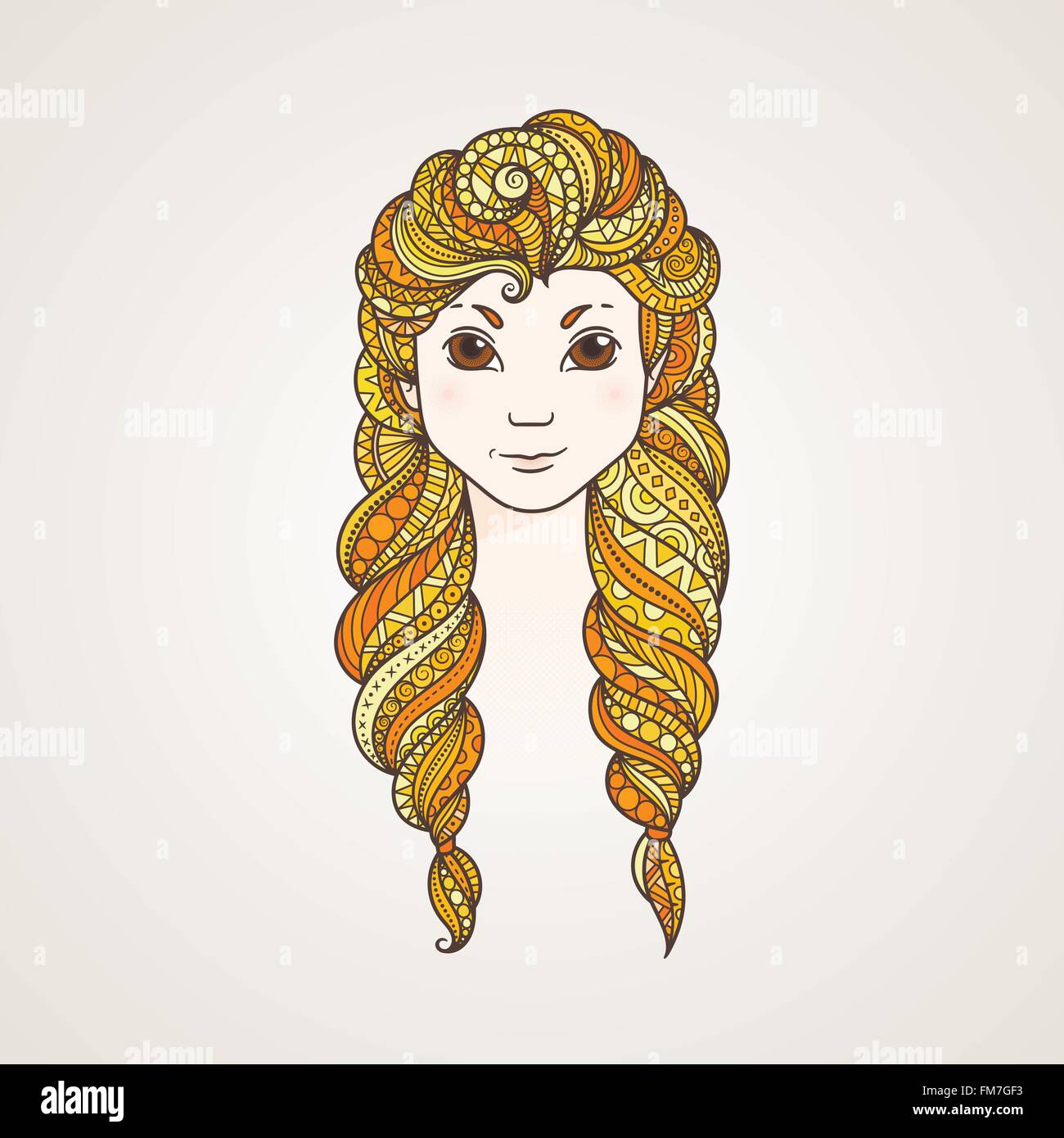 Stern face woman Stock Vector Images - Alamy