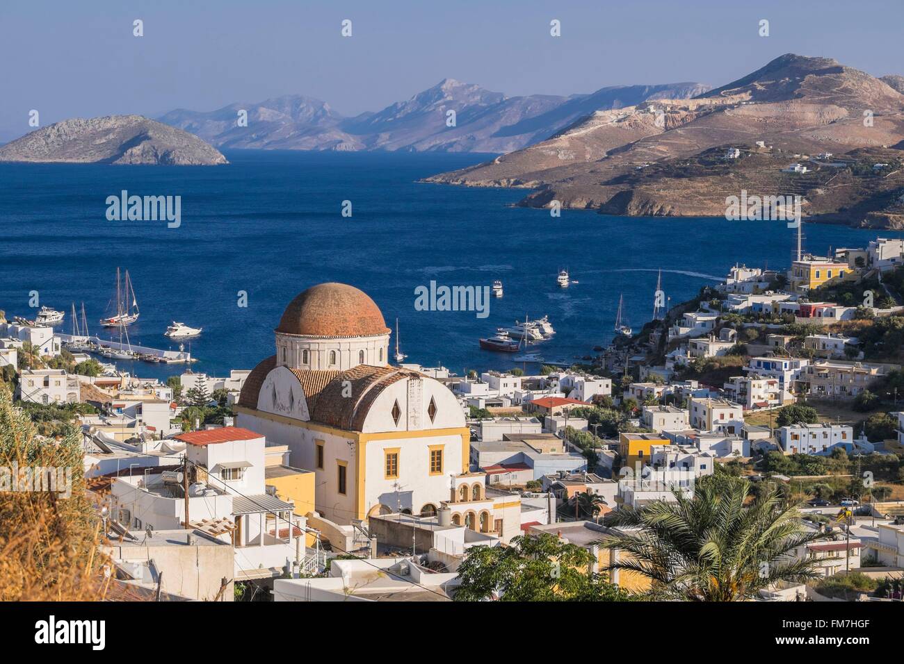 Greece, Dodecanese archipelago, Leros island, Christos church in ...