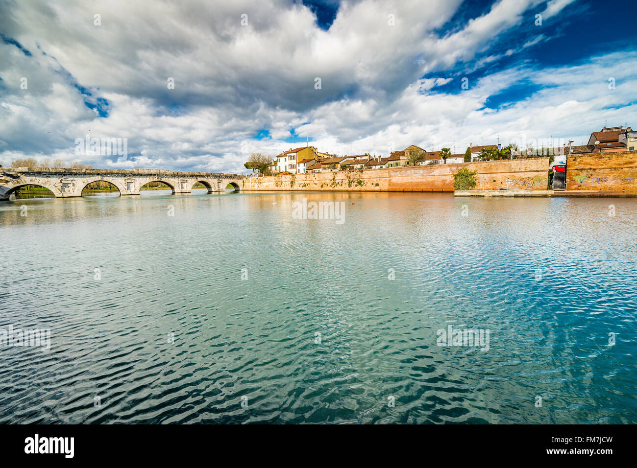 Tiberius Bridge in Rimini, one of the most solid architectural ...