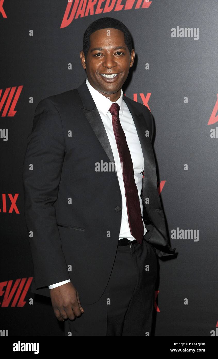 New York, NY, USA. 10th Mar, 2016. Royce Johnson at arrivals for MARVEL ...