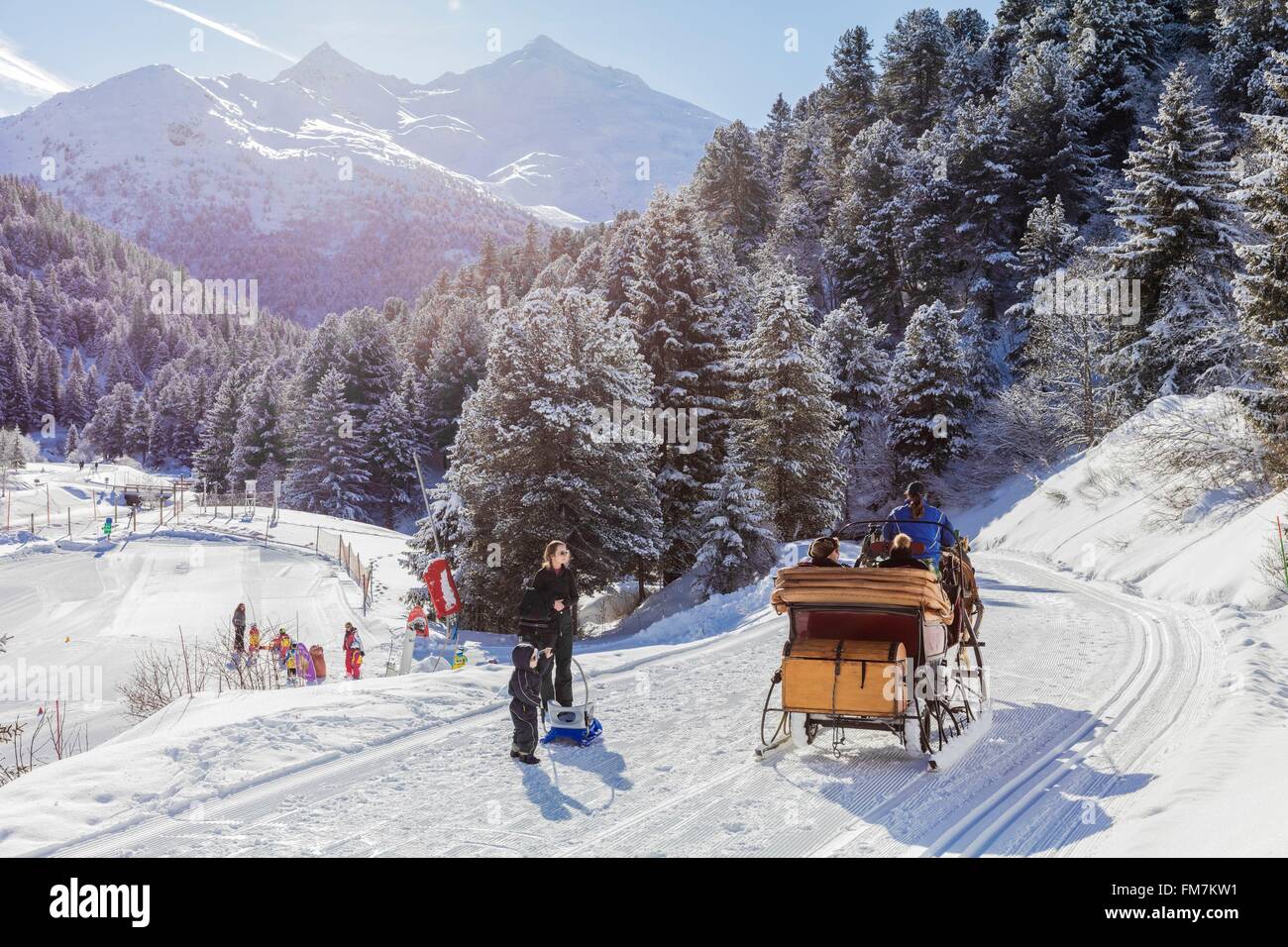 France, Savoie, Tarentaise valley, Meribel Mottaret is one of the ...
