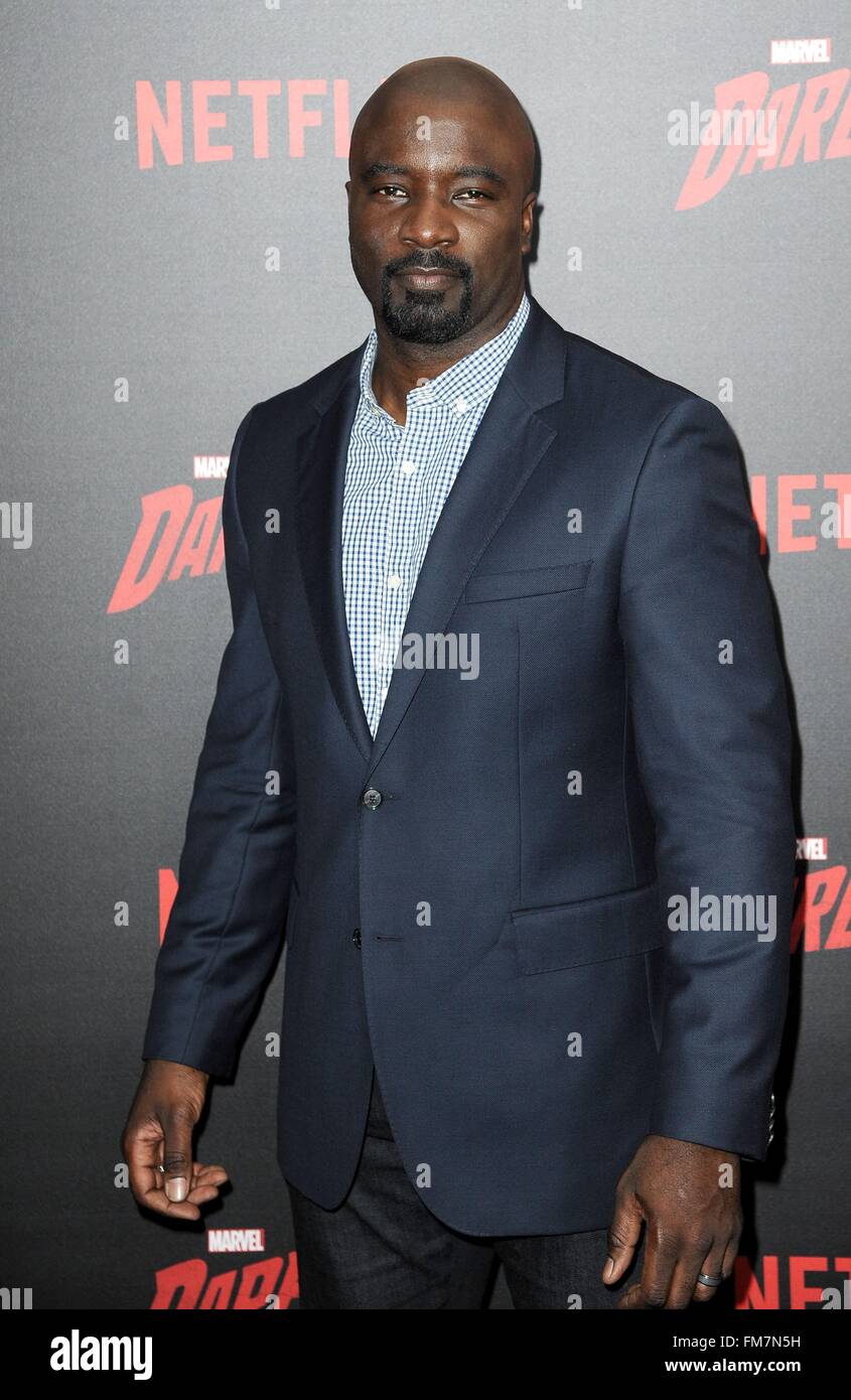 New York, NY, USA. 10th Mar, 2016. Mike Colter at arrivals for MARVEL'S ...