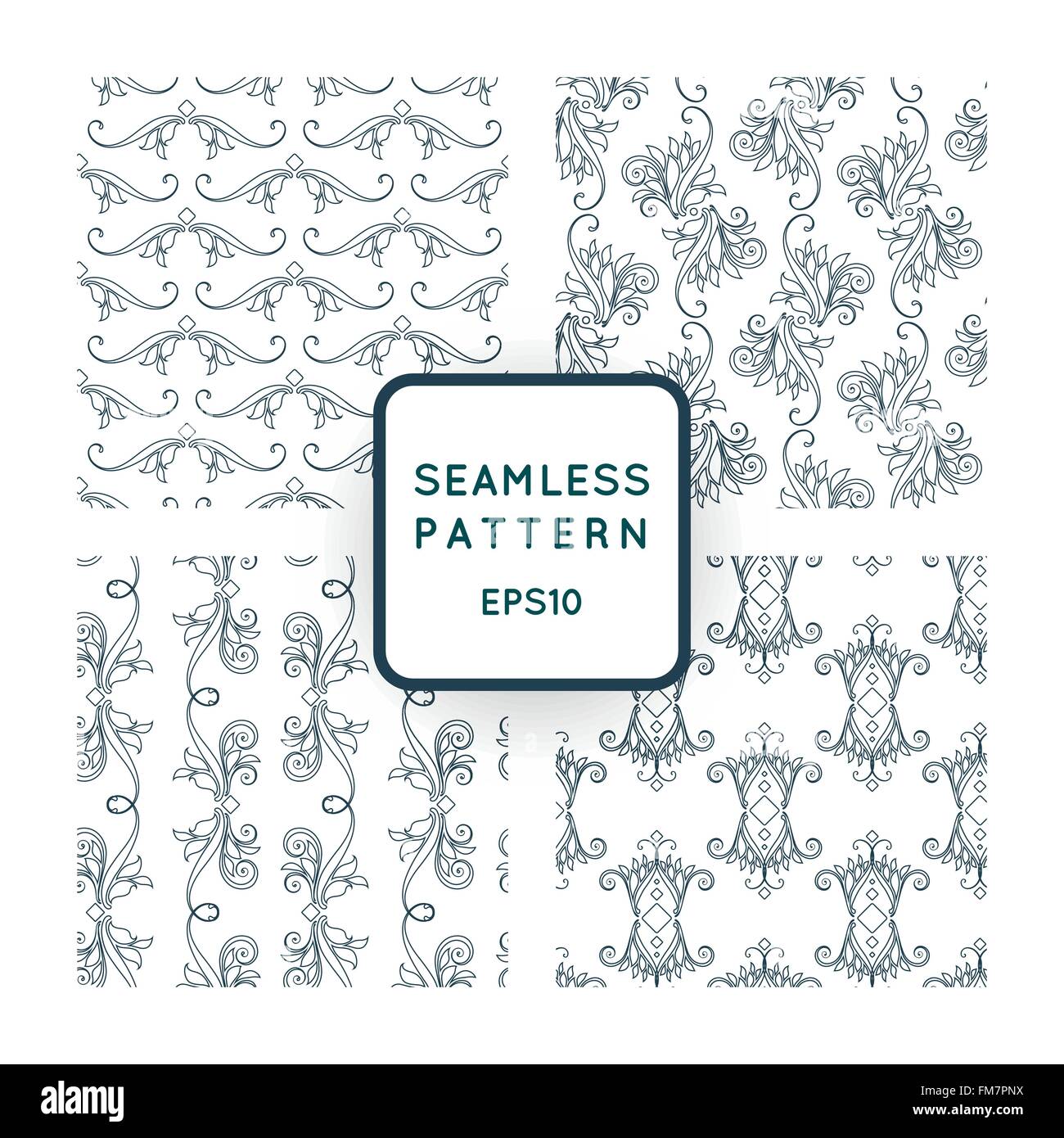 Baroque floral motifs Cut Out Stock Images & Pictures - Alamy