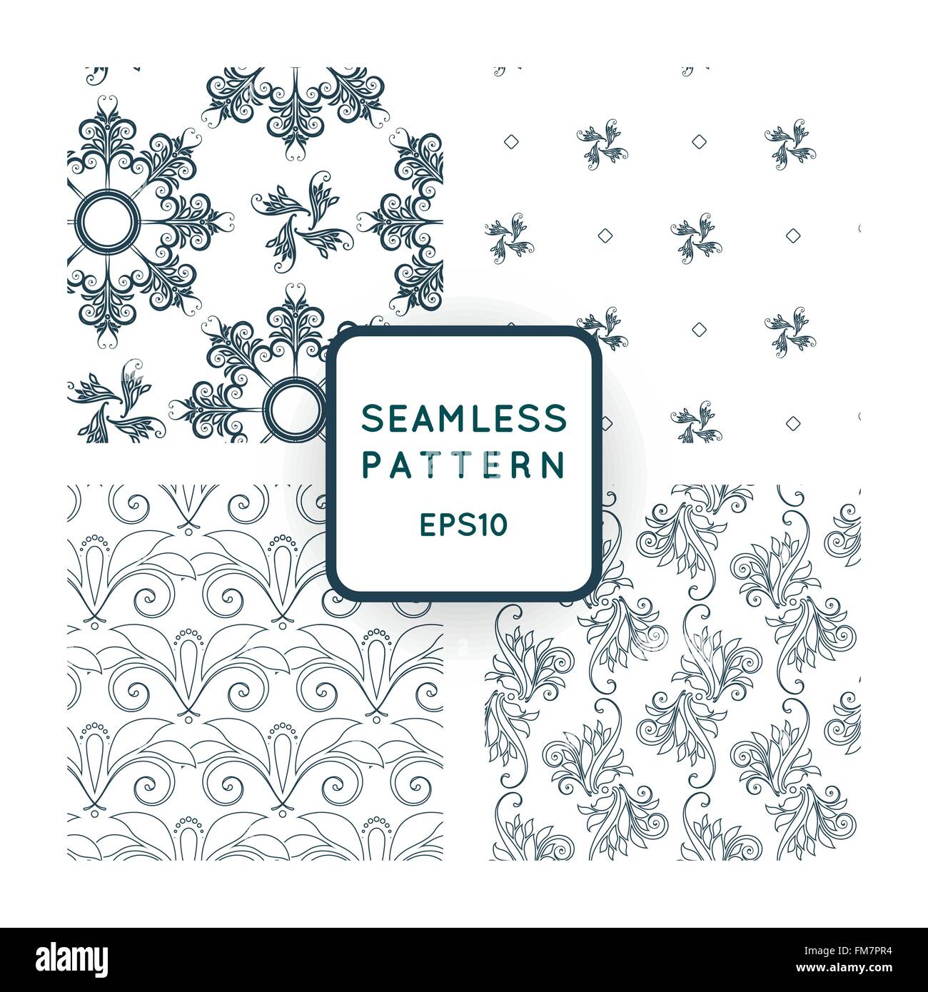 Geometric vines Cut Out Stock Images & Pictures - Alamy