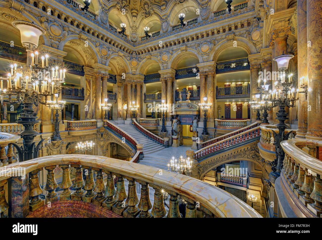 France, Paris, Garnier opera house, the stairway Stock Photo - Alamy