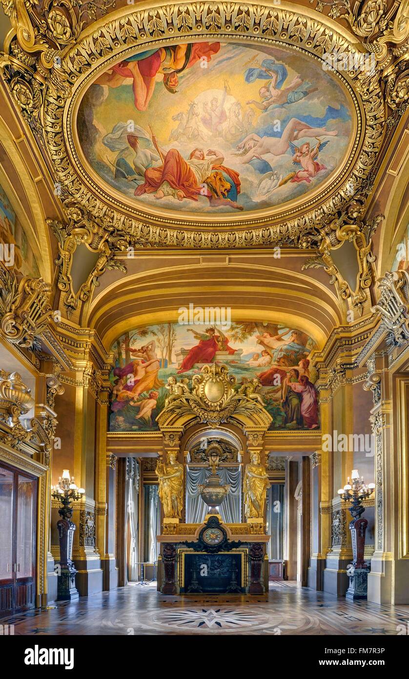 France, Paris, Garnier opera house, the foyer Stock Photo - Alamy