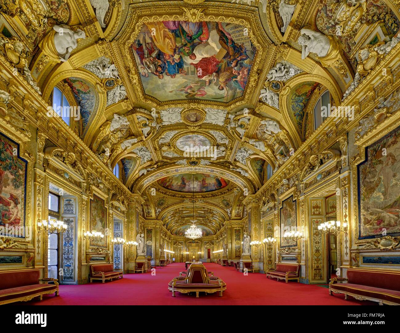 France, Paris, Luxembourg palace, the Senate, the Conferences room ...