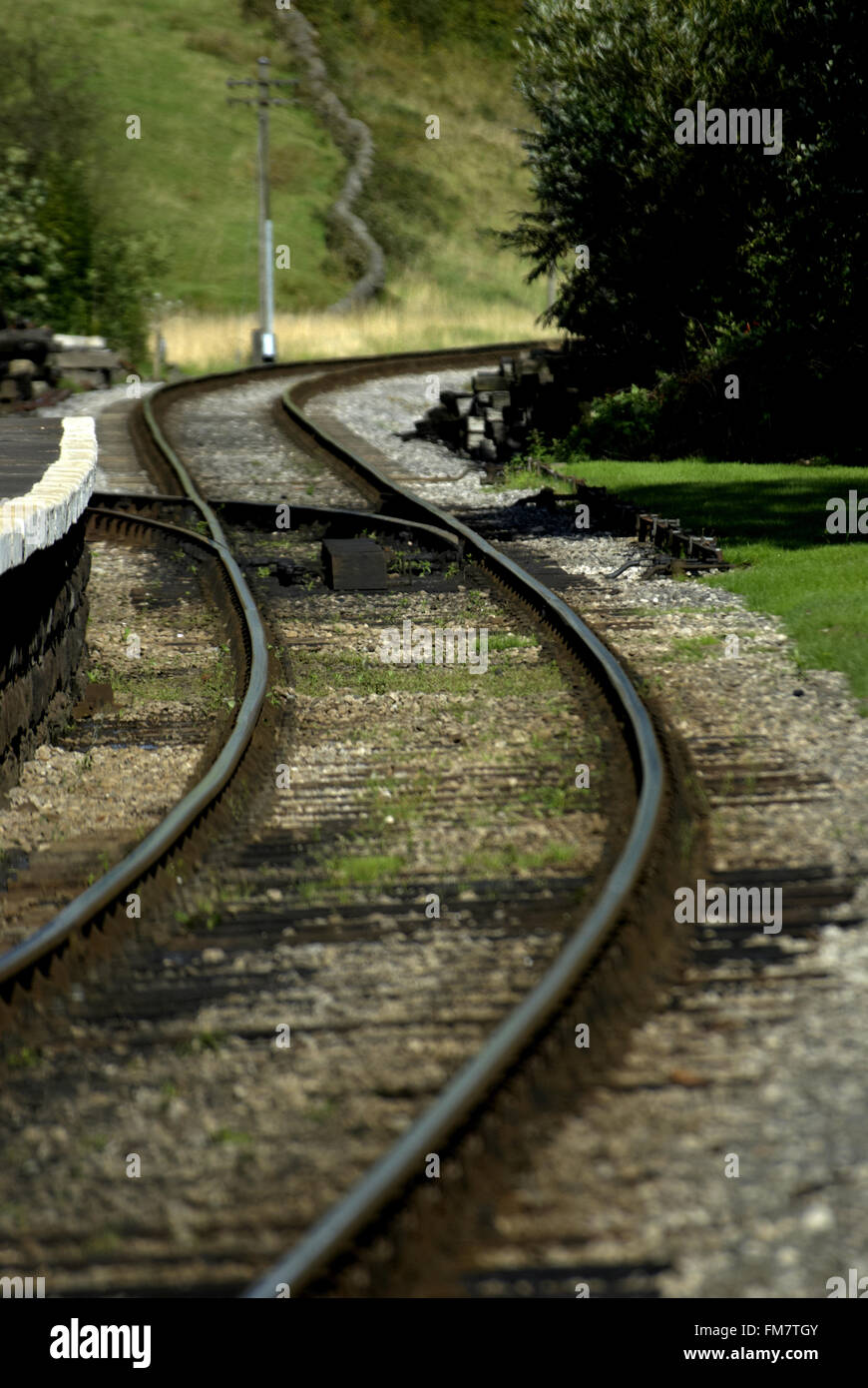 Railway Sleeper Lines Stock Photos & Railway Sleeper Lines Stock Images ...
