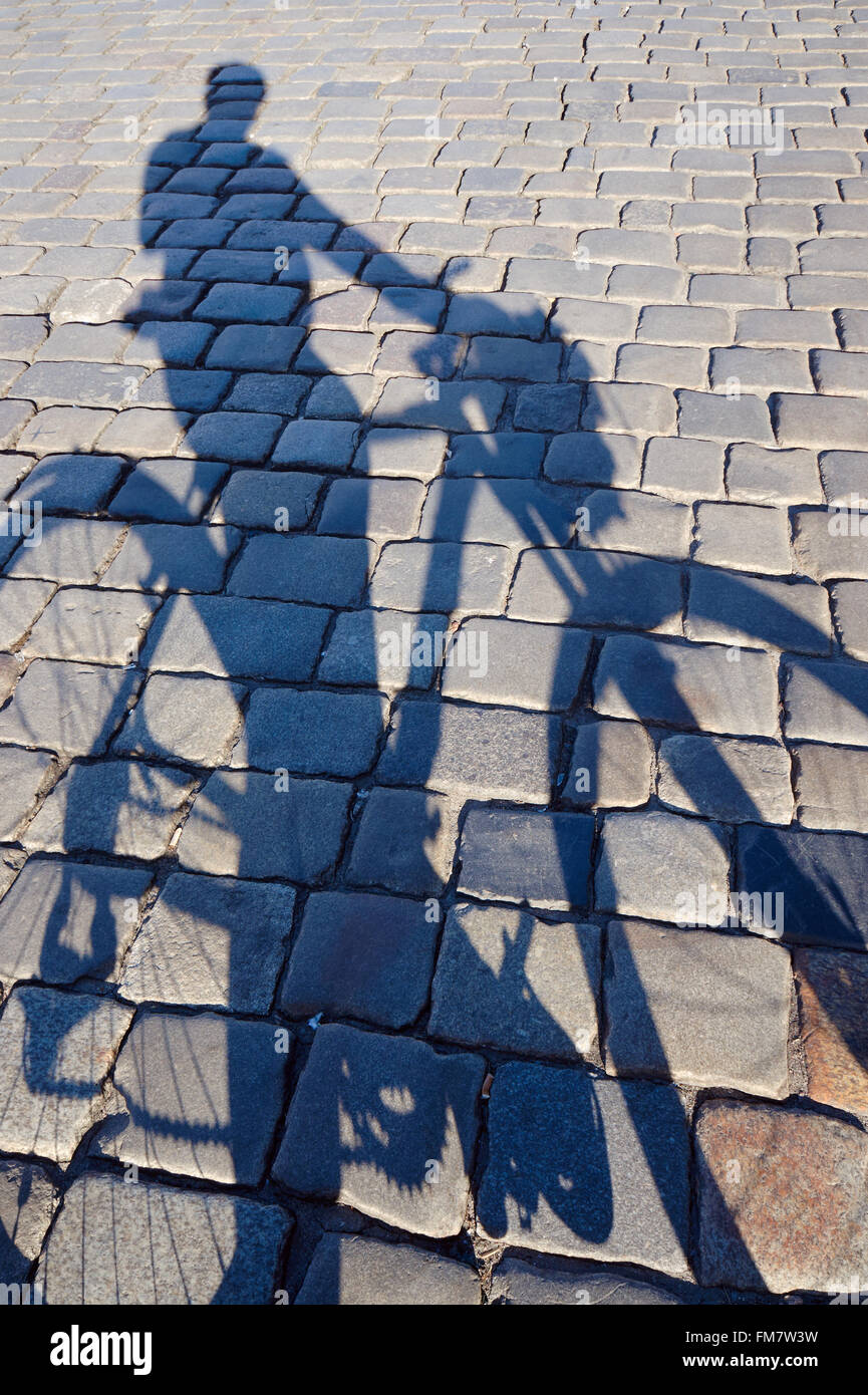 Shadow of a cyclist hi-res stock photography and images - Alamy