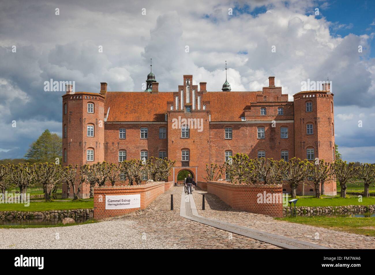 Denmark, Jutland, Auning, Gammel Estrup manor house, exterior Stock Photo - Alamy