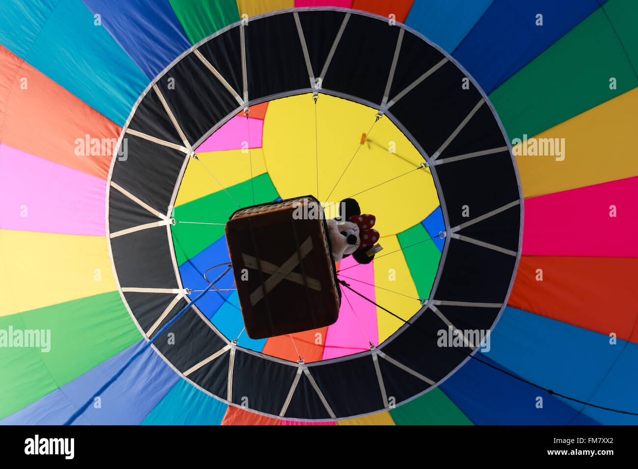 Putrajaya, Malaysia. 11th Mar, 2016. A mini hot air balloon is seen ...