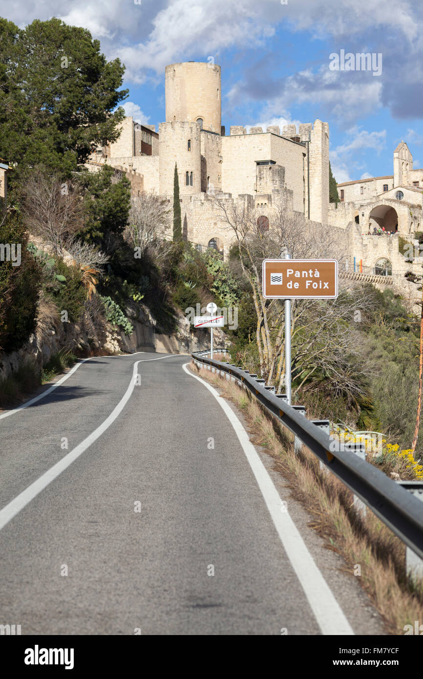 View of Castellet, Castellet i la Gornal, Catalonia, Spain Stock Photo ...