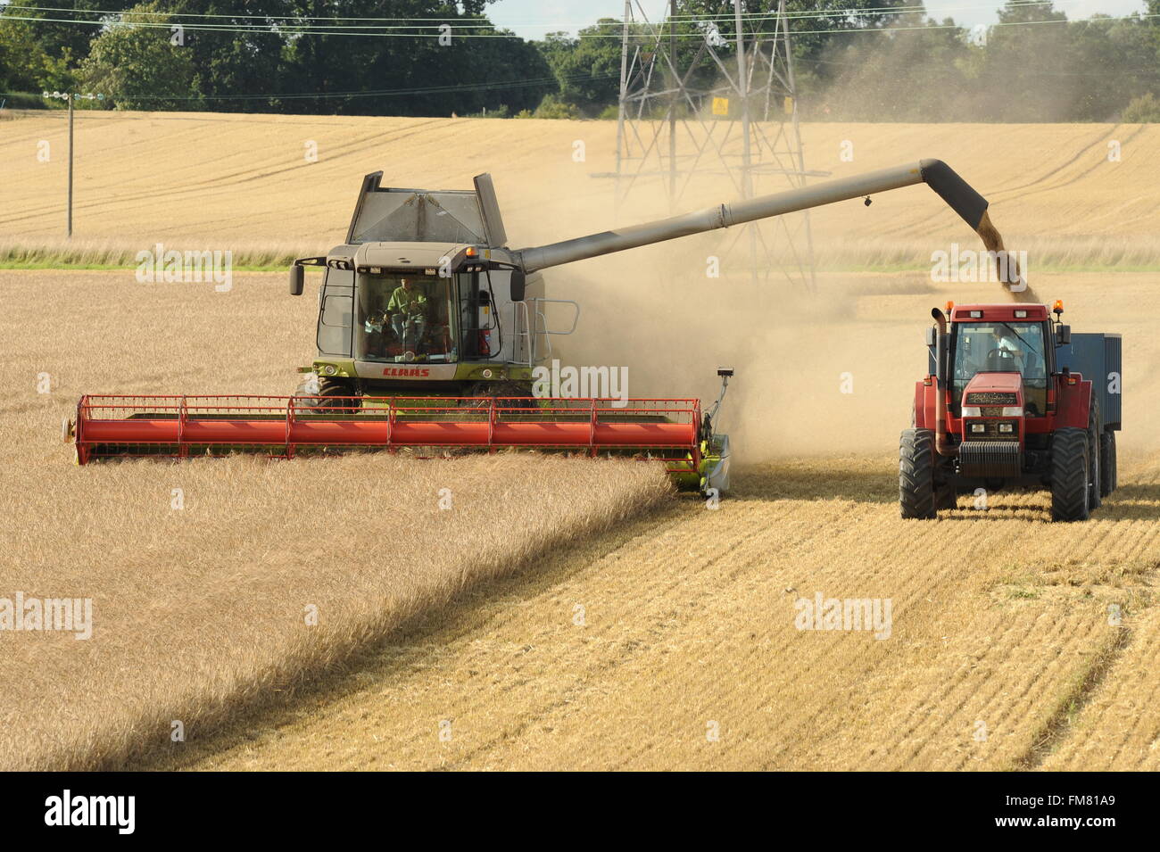 Harvest time in U.K Stock Photo - Alamy