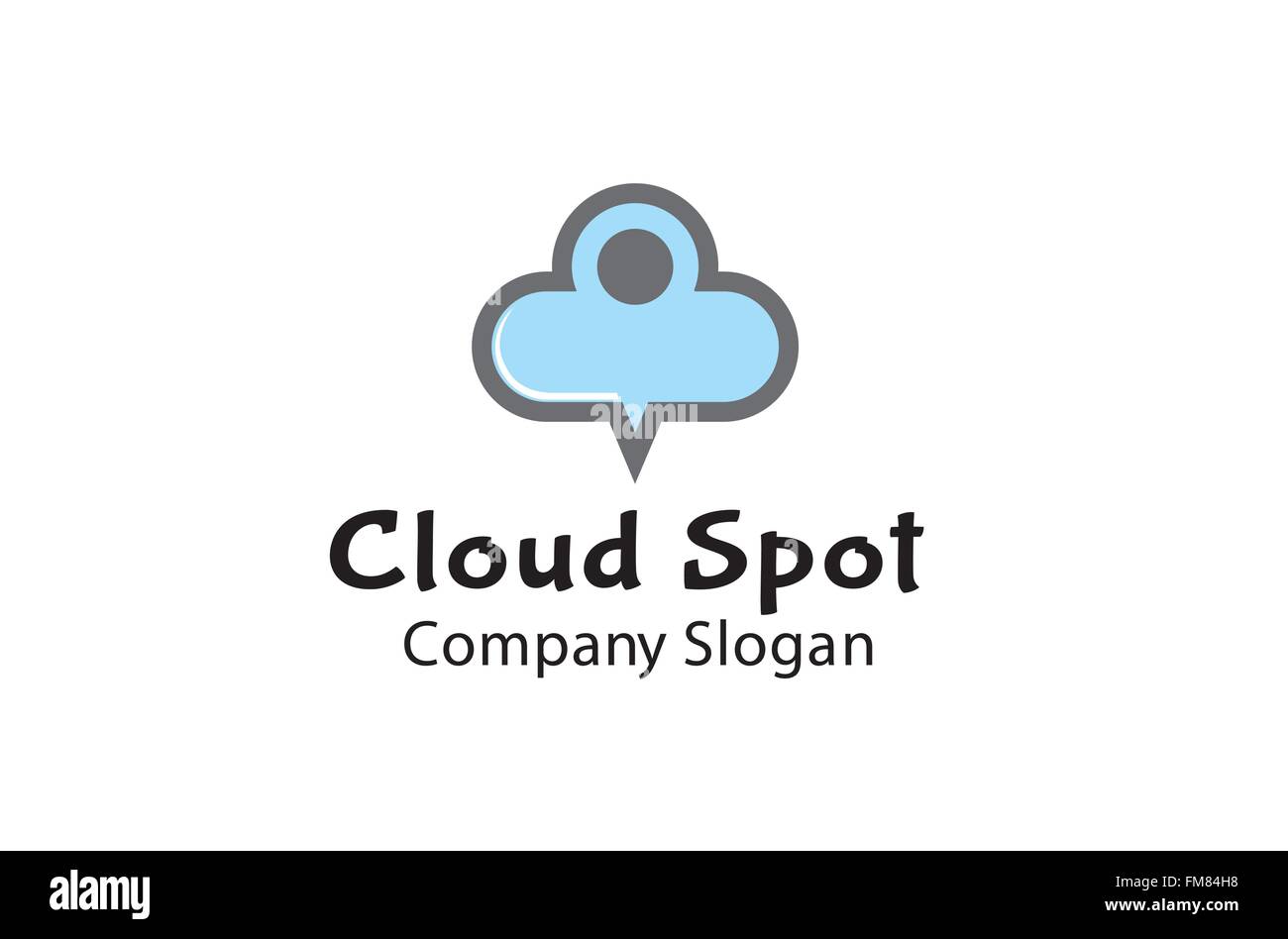 Creative Map Pin Cloud Logo Vector Symbol Illustration Stock Vector ...