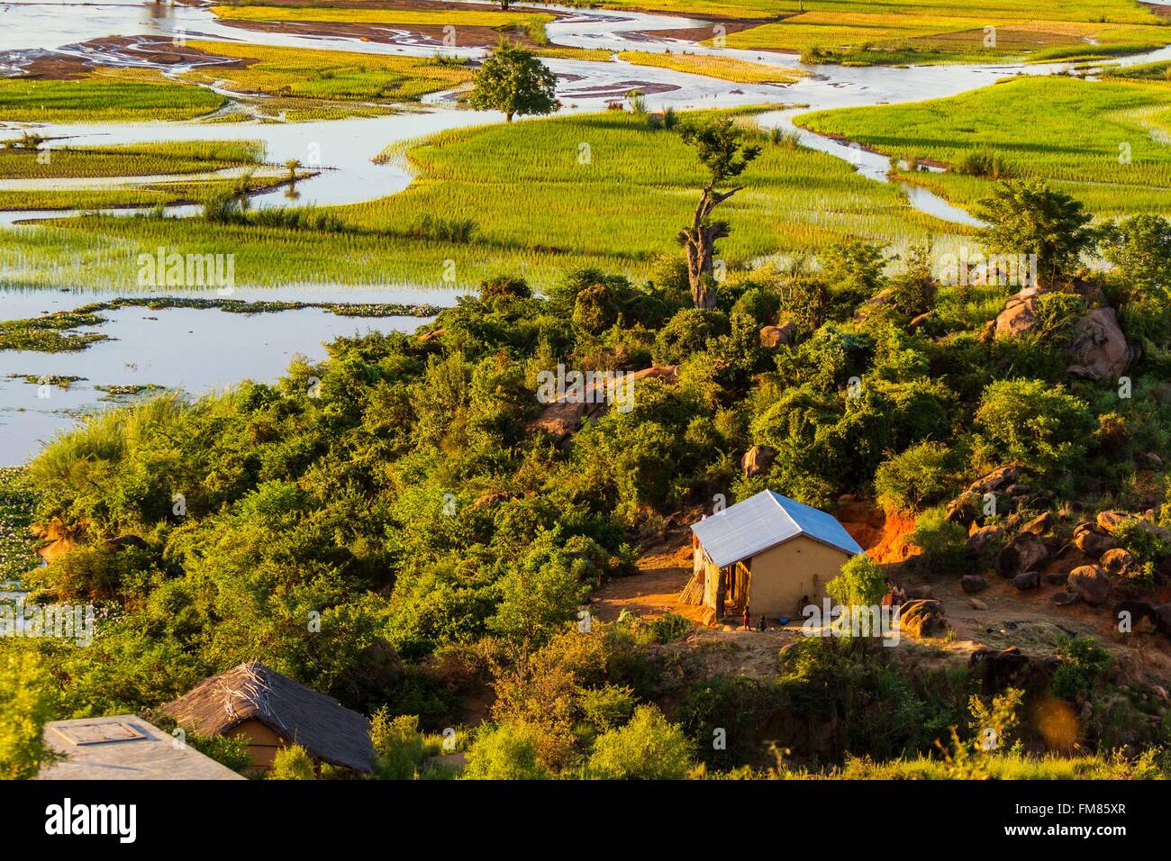 Madagascar, Menabe region, Miandrivazo, Tsiribihina River Stock Photo ...