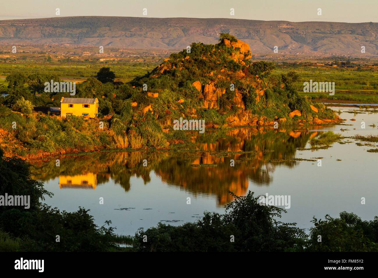 Madagascar, Menabe region, Miandrivazo, Tsiribihina River Stock Photo ...