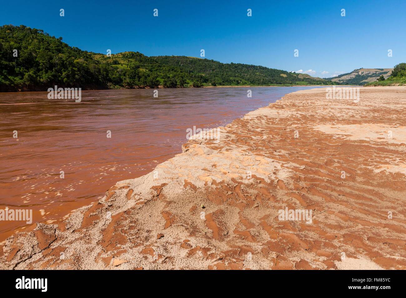 Madagascar, Menabe region Bemaraha massif, the river Tsiribihina Stock ...