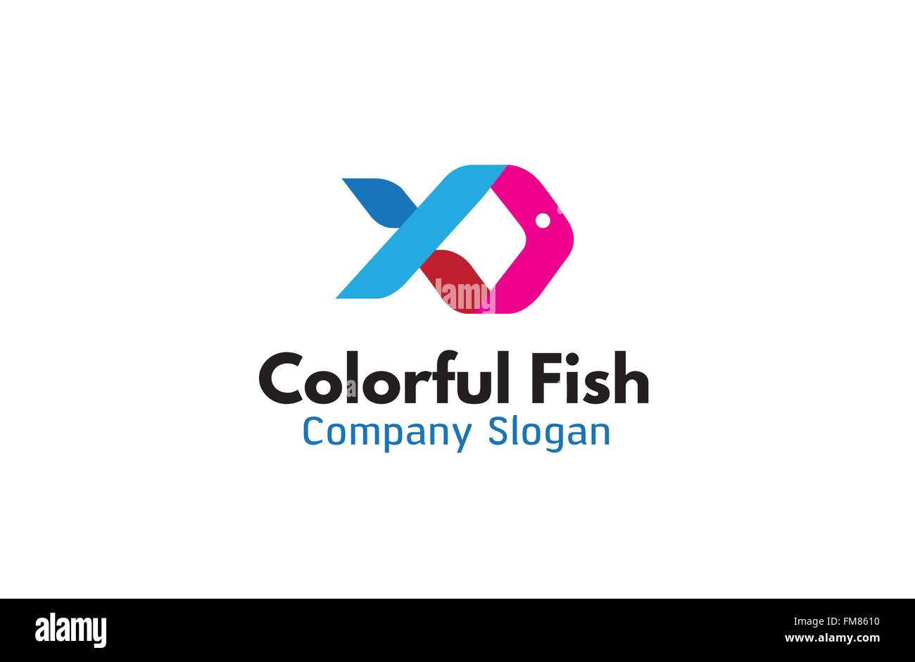 Colorful Fish Logo Vector Design Illustration Stock Vector Image & Art ...
