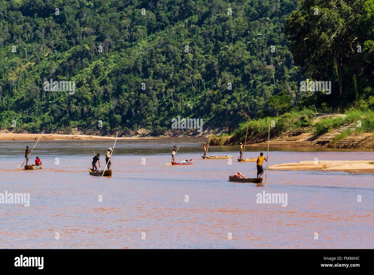 Madagascar, Menabe region Bemaraha massif, the river Tsiribihina ...