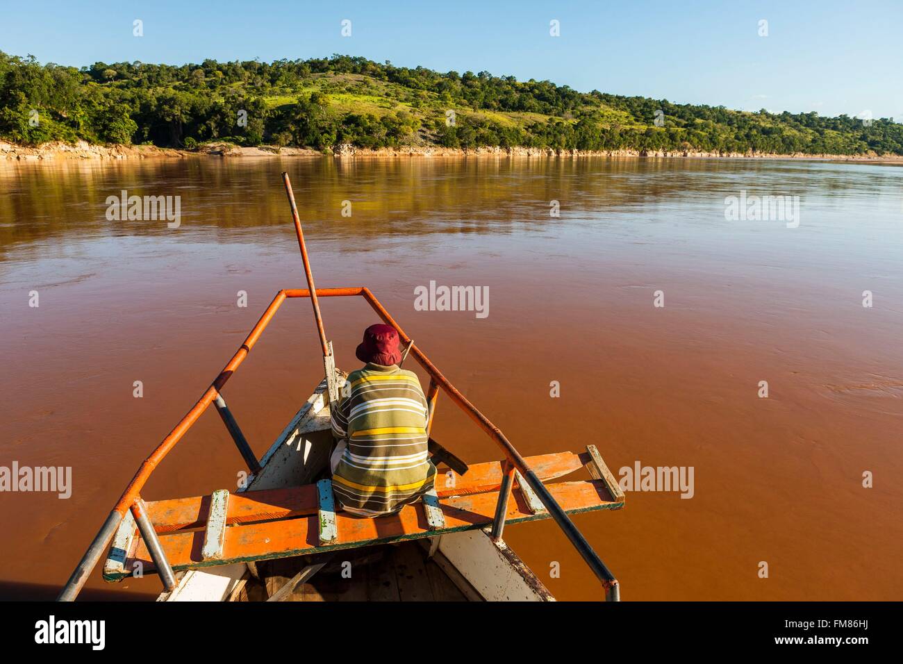 Madagascar, Menabe region Bemaraha massif, the river Tsiribihina Stock ...