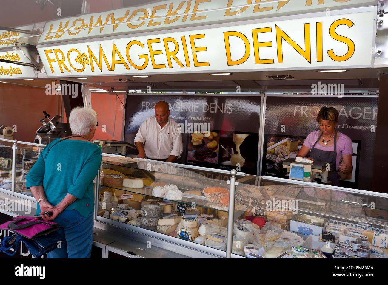 France, Isere, the market of Meylan Stock Photo - Alamy
