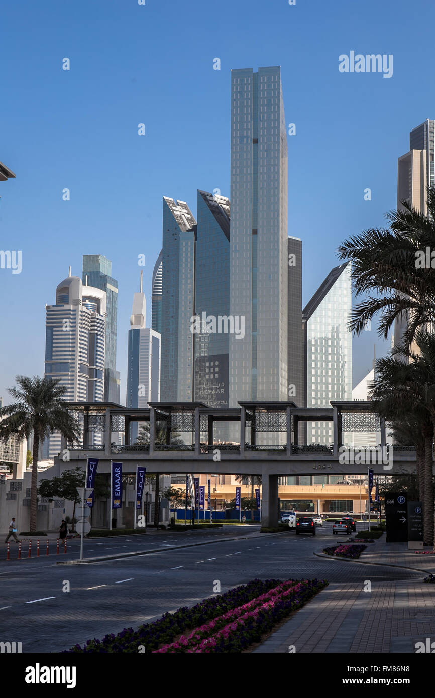 Dubai, UAE. Urban architecture featuring modern buildings and ...