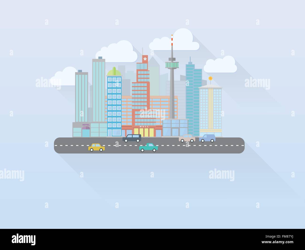 Cityscape with architecture Stock Vector Images - Alamy
