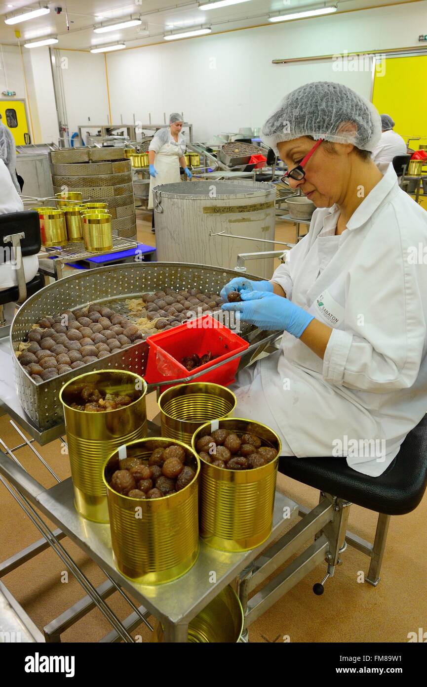 France, Ardeche, Aubenas, Candied chestnuts from home Sabaton Stock ...