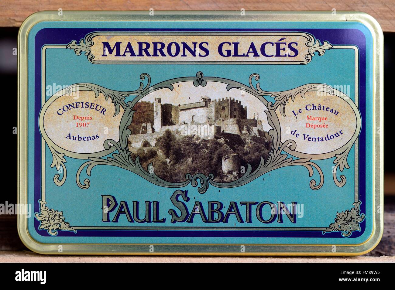 France, Ardeche, Aubenas, Candied chestnuts from home Sabaton Stock ...