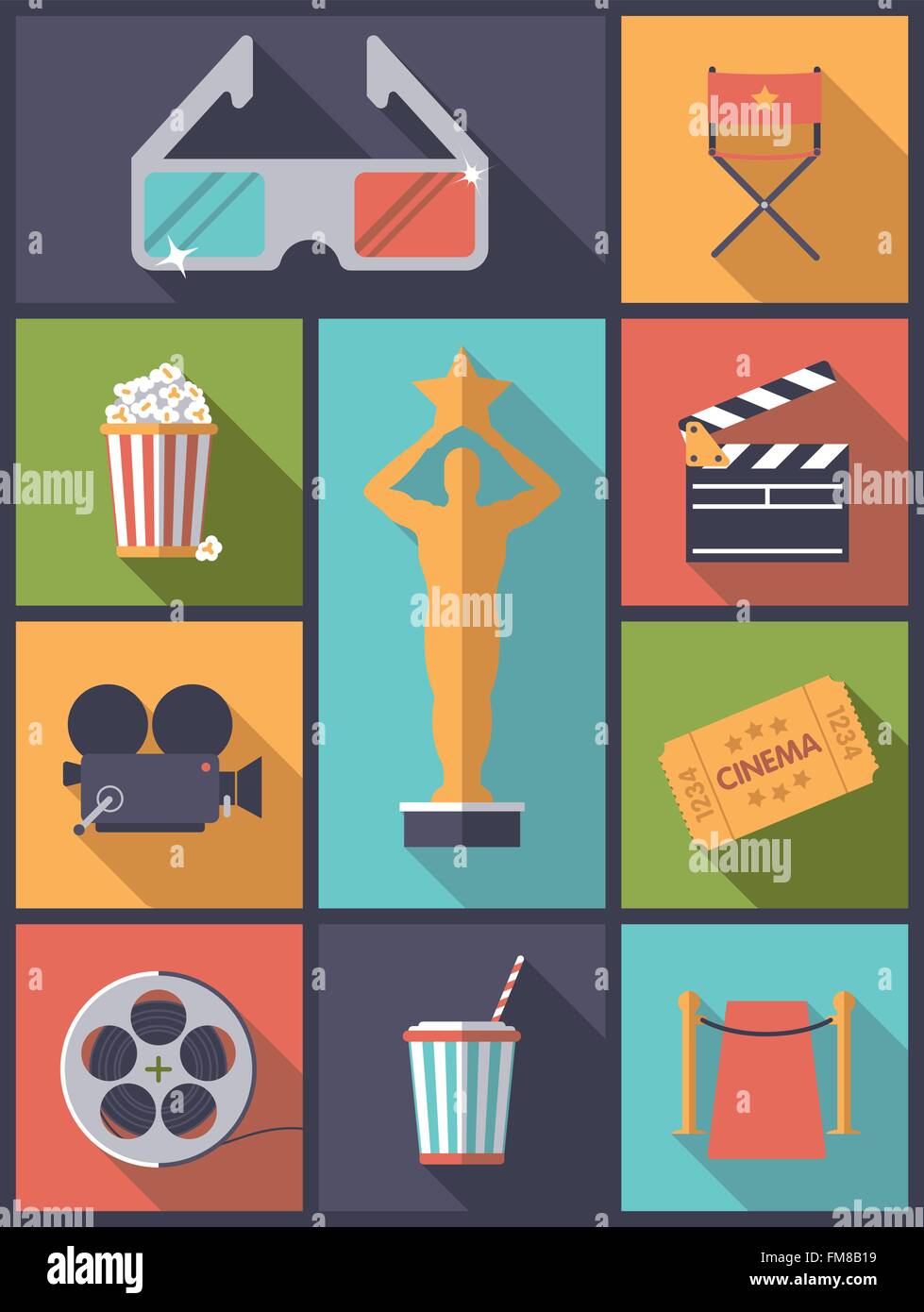 Film movie vertical Stock Vector Images - Alamy
