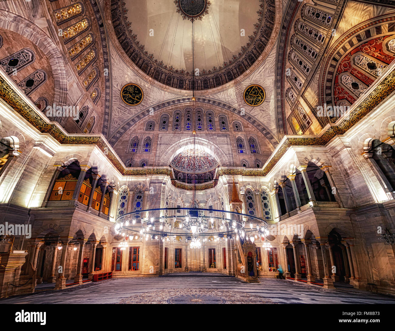 Blue Mosque interior Stock Photo - Alamy