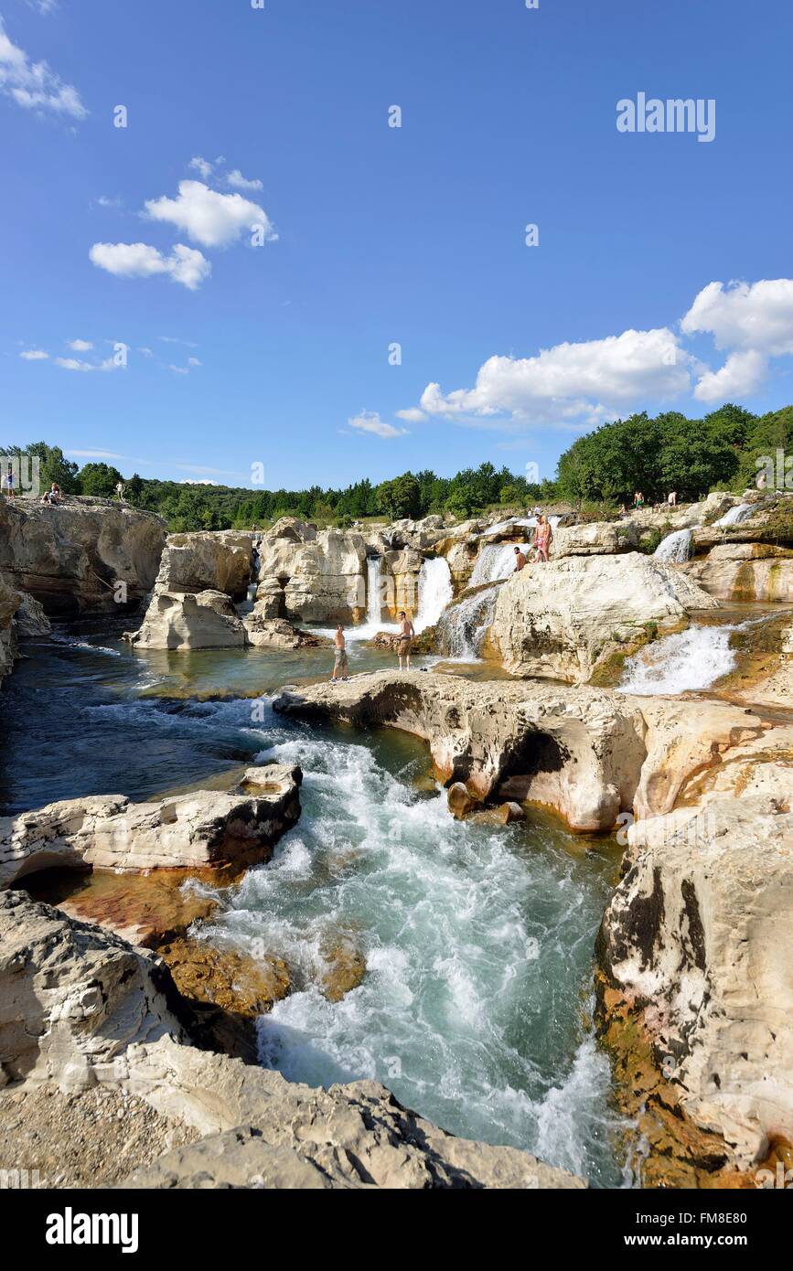 France, Gard, La Roque sur Ceze, labelled Les Plus Beaux Villages de ...